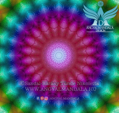 Világ mandalája – Angyalmandala | Spirituális vászonkép