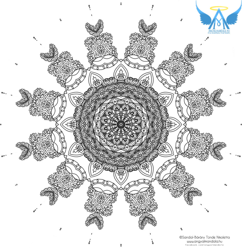 Karácsonyi színezhető mandalák | Angyalmandala Design